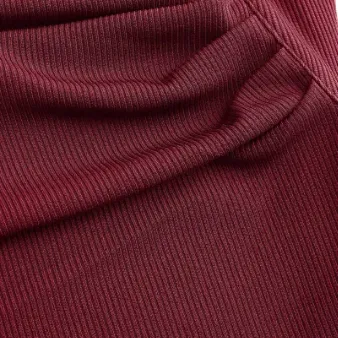 Solid Ruched Square Neck Crop Top - Cider