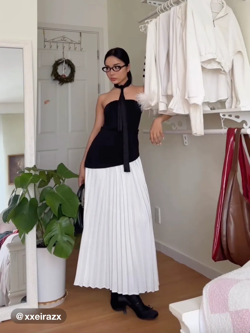 Chiffon Woven Chiffon Two Tone Patchy Pleated Maxi Dress For Date